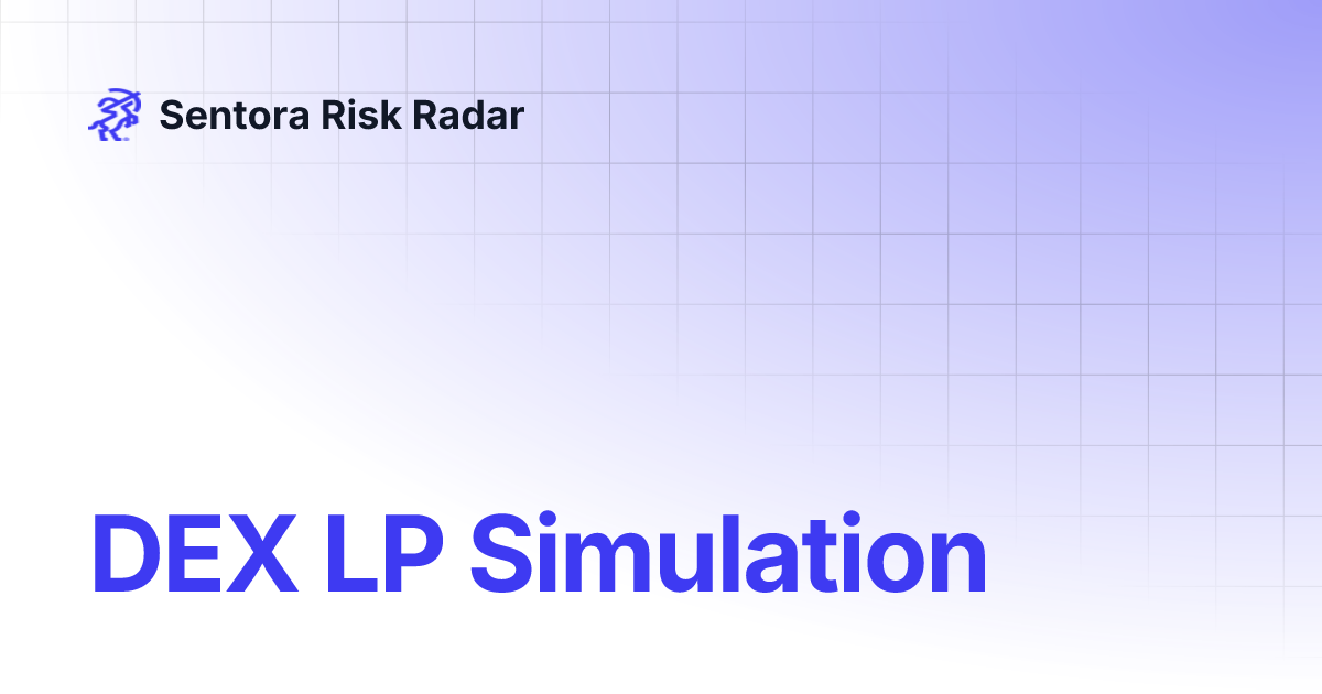 DEX LP Simulation | IntoTheBlock Risk Radar