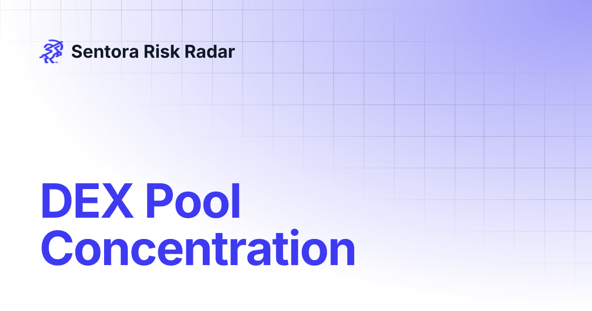 DEX Pool Concentration | IntoTheBlock Risk Radar
