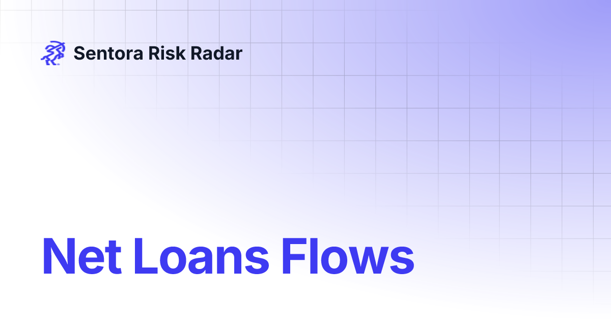 Net Loans Flows | Sentora Risk Radar